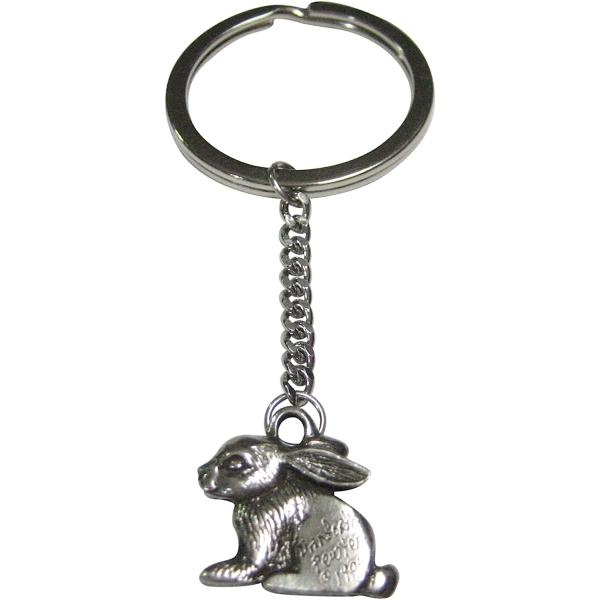 商品名Silver Toned Sitting Rabbit Hare Pendant Keychainブランド：Kiola Designs商品サイズ：One Size商品番号：素材：Metal