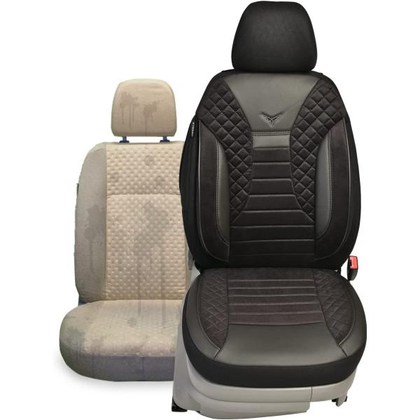 商品名BREMER SITZBEZ GE Dimension car seat Covers Compatible with Audi A8 D5 Driver and Passenger Set from 2017 / car seat ...