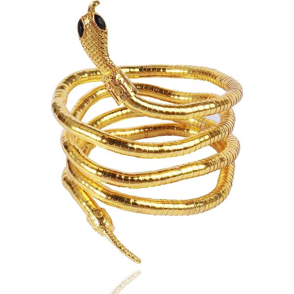 商品名YANCHUN Glexible Snake Choker for Women Bendable Snake Bracelet Medusa Necklace for Halloween Costume Accessories (Go...