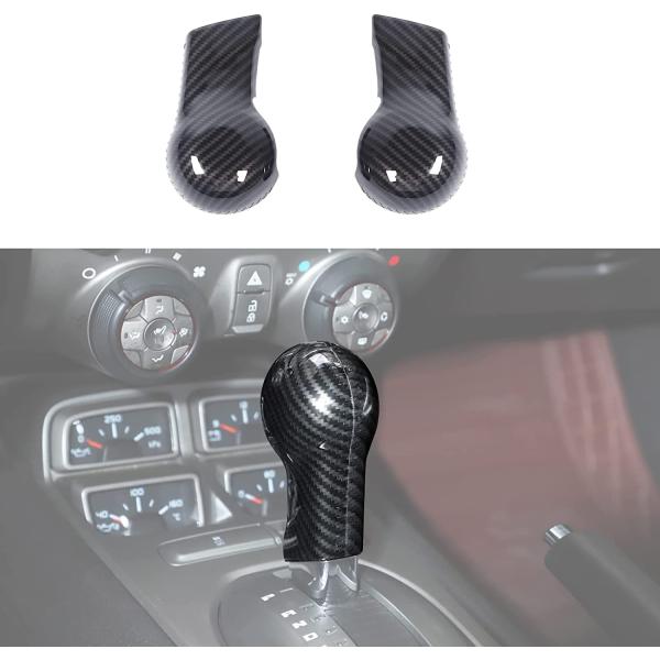 商品名RT-TCZ Carbon Fiber Gear Shift Knob Cover Trim Interior Accessories for Chevrolet Camaro 2010-2015ブランド：RT-TCZ商品サイズ：高さ...