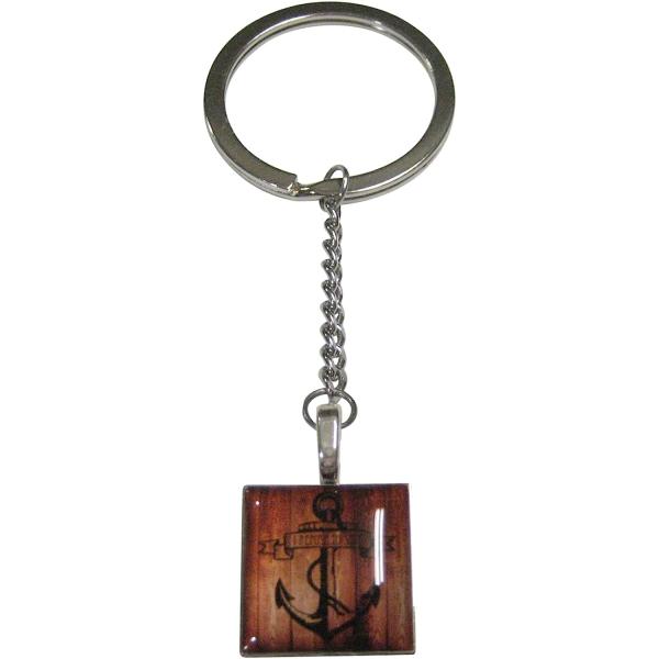 商品名Red and Orange Toned Square Nautical I Refuse To Sink Anchor Pendant Keychainブランド：Kiola Designs商品サイズ：One Size商品番号：素材：...