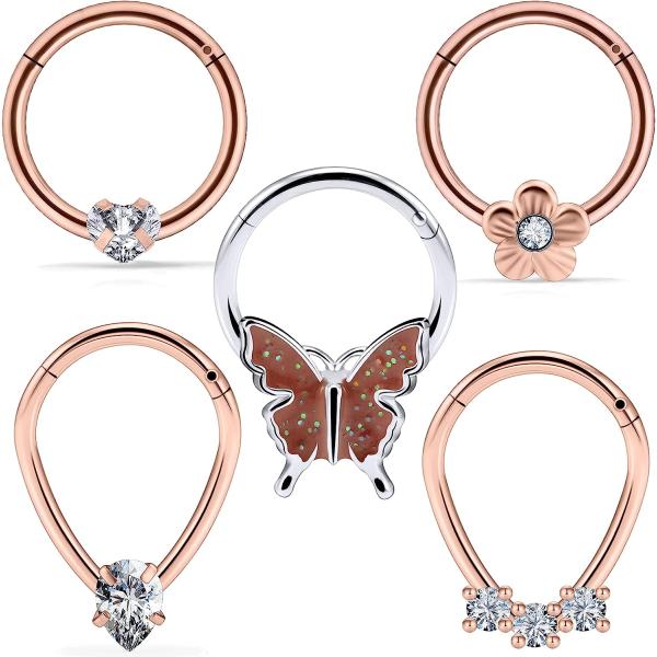 商品名Tvalccoy Septum Rings Daith Piercing Jewelry Septum Jewelry Daith Earrings Daith Jewelry Septum Rings 16g Daith Pierc...