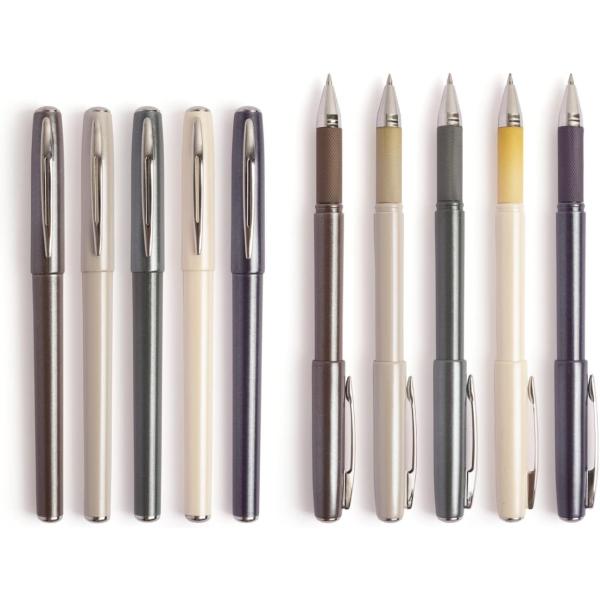 商品名XIZE(XIZE) 細字ペン ライティングゲルインクローラーボールペン 0.5mmチップ ブラックインク 6本のきらめくカラフルペンバレル 12本XIZE SH Black Gel Pens for Note Taking,Fine...