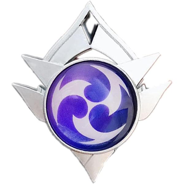 商品名TANSHOW Genshin Impact Vision Snezhnaya Keychain Merch Game Character Cosplay Keyring Pendant Accessories Elemental G...