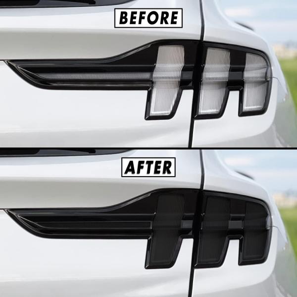 商品名SlickMod PreCut Vinyl Smoke Tint for 2021-2022 Ford Mustang Mach-E Tail Light (1. Tail Lights, 20% Dark Smoke)ブランド：Sl...