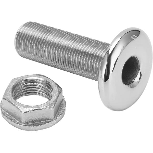 商品名Yctze Thru Hull Fitting, 3/8"" Marine Thru Hull Fitting Connector 316 ステンレス鋼排水口ユニバーサルボートアクセサリーYctze Thru Hull Fitting...