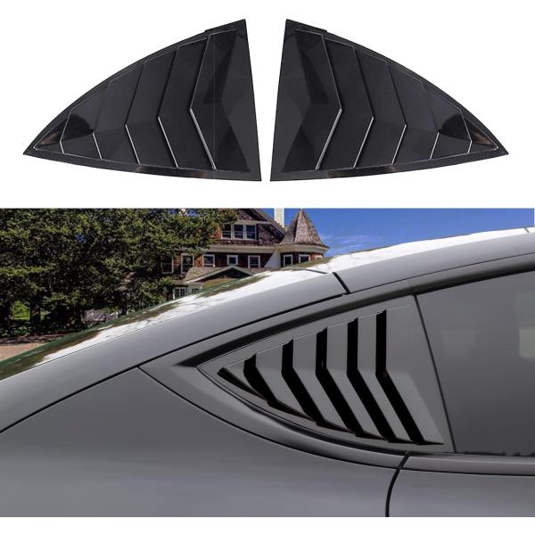 商品名YHCDSEA Model Y Side Window Louver Cover Sport Style for Tesla Model Y 2021 2022 2023 Accessories (Glossy Black)ブランド：...