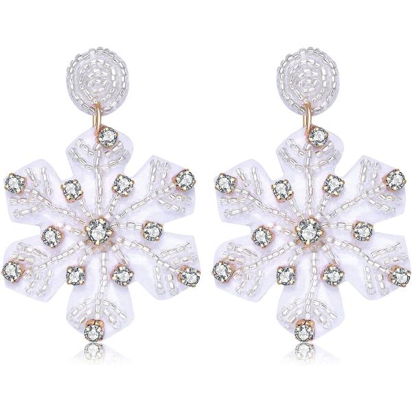 商品名MOLOCH クリスマスイヤリング ビーズ トナカイ スノーフレーク クリスマスツリードロップ ダングルイヤリング サンタ お祭り ホリデーギフト レディース ガールズ, ビーズ, 知らない,MOLOCH Christmas Earr...