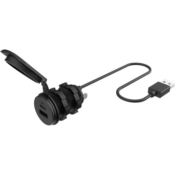 商品名Scosche CarPlayまたはAndroid Auto Passthrough PowerVolt 27W ダッシュポート USB Type-C カーチャージャー Power Delivery 3.0 CPPDRLK-SPSco...