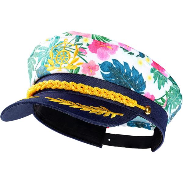 商品名SOIMISS Captain Hat Sailor Hat Yacht Hat Boat Hat Navy Hat Adjustable Nautical Party Hat Caps Cosplay Costume for Yac...