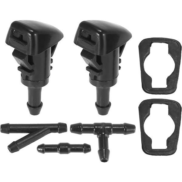 商品名ACROPIX Front Windshield Washer Nozzles Fit for Chrysler Town &amp; Country with Hose Connector - Pack of 5 Blackブランド...