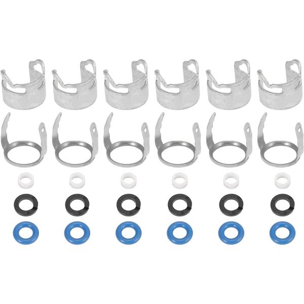商品名X AUTOHAUX 6 Set Fuel Injection Valve Seals Repair O Ring Kit for Audi A4 A6 A8 Q7 R8 2.8L 3.2L V6 V8 for VW Touareg ...