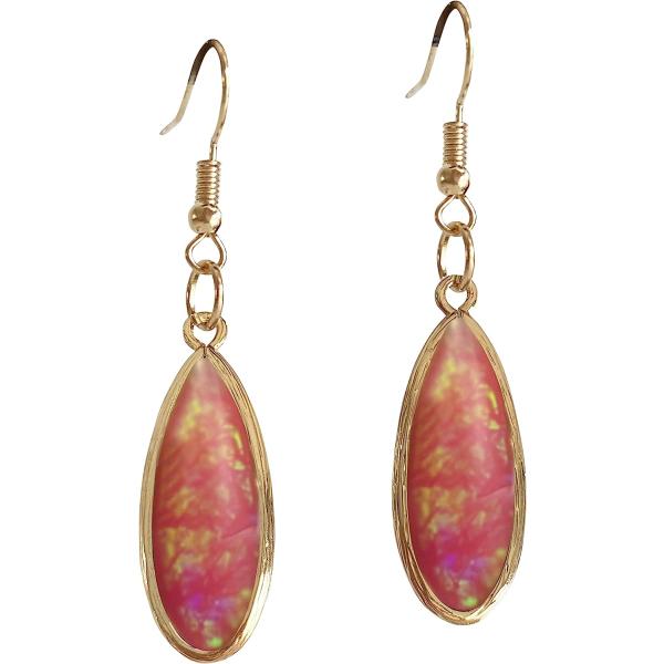 商品名D.Rosse ダングルドロップイヤリング ユニーク ハンドメイド ボヘミアン ブルー グリーン 人工石 キラキラ ティアドロップ レディース ガールズ ステートメントジュエリー ギフト, 金属, N/P,D.Rosse Unique...