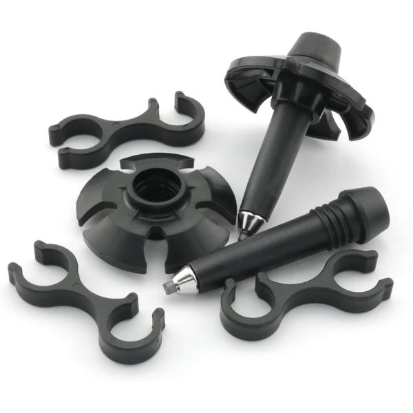 商品名DGHAOP トレッキングポールキット 登山スティック 安定性アクセサリー タングステンスチールスティックチップと泥スノーバスケットDGHAOP Trekking Pole Kit Mountaineering Stick Stabi...