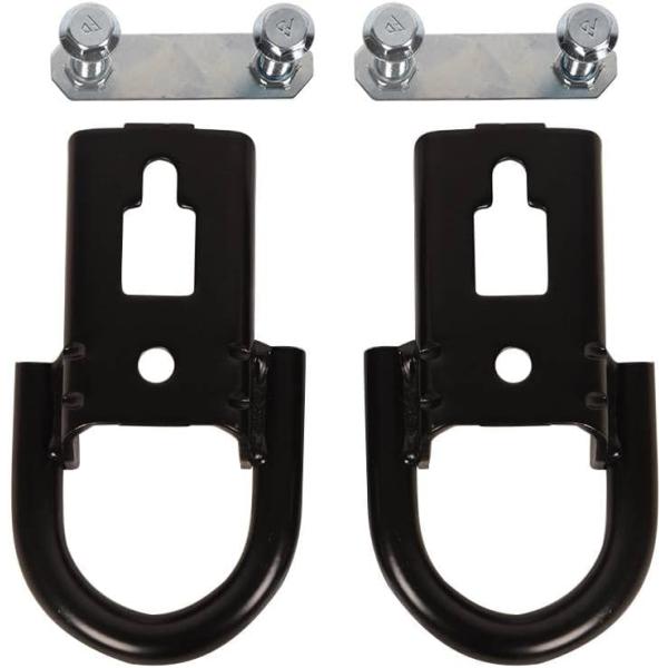 商品名TOPAZ FL3Z-17N808-A ブラック 牽引フック フロント LH&amp;RH ペア 2015-2021 フォード F-150に対応TOPAZ FL3Z-17N808-A Black Tow Hooks a Pair of...