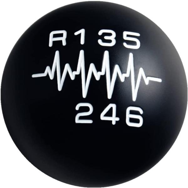 商品名DEWHEL ブラック/ホワイト 球体シフトノブ 6速 ハートビート SR LITE 加重アルミショートスローシフターノブ リバース左 M12x1.25 M10x1.5 M10x1.25 M8x1.25DEWHEL Black/Whi...