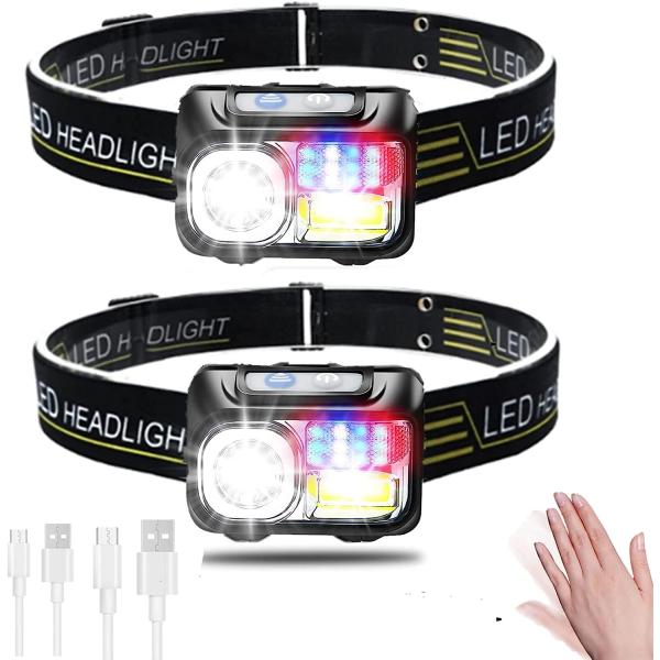 商品名Motion Sensor LED Headlamp, Super Bright 1200 High Lumens LED Headlight Rechargeable LED Head lamp with 8 Modes, Type...