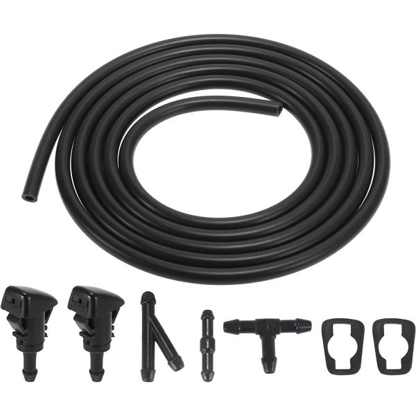 商品名X AUTOHAUX Front Windshield Washer Nozzles Kit for Jeep Grand Cherokee 2.2 Meters Windshield Washer Hose with 3pcs Co...