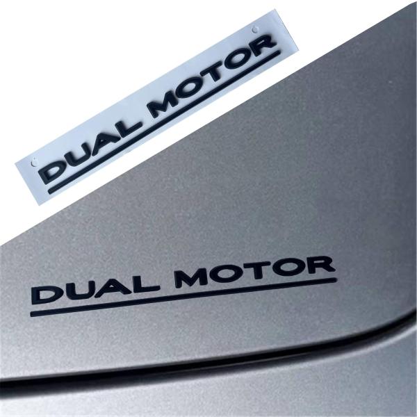 商品名YHCDSEA モデル3 Y デュアルモーターバッジ エンブレムステッカー 格子縞装飾 Tesla Model 3 Y X Sアクセサリーに対応 (マットブラックライン)YHCDSEA Model 3 Y Dual Motor Bad...