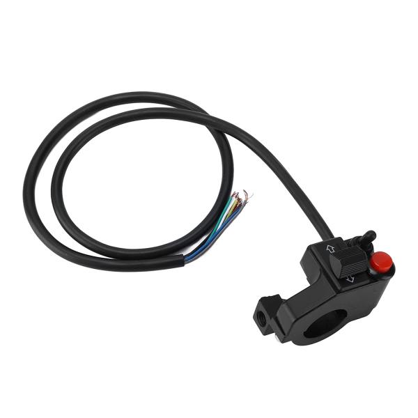 商品名22mm Left Motorcycle Switch, Aluminium Alloy Left Motorcycle Handlebar Button Multi Function 3 in 1 for Snowmobile fo...