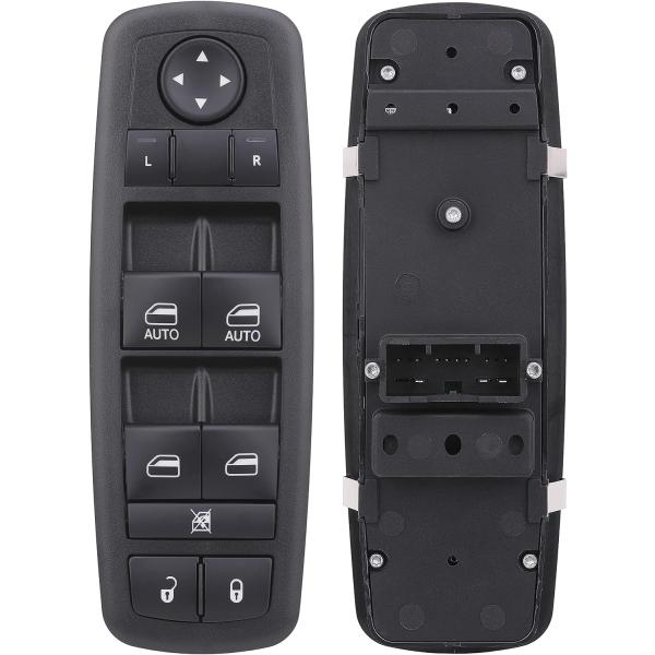 商品名AiYiGu パワーウィンドウスイッチ メインコントロールボタン 2016 Dodge Ram 1500 2500 3500 4500 4ドア 11-14 ダッジチャージャー 11-12 クライスラー 300 C S 15-17 クラ...