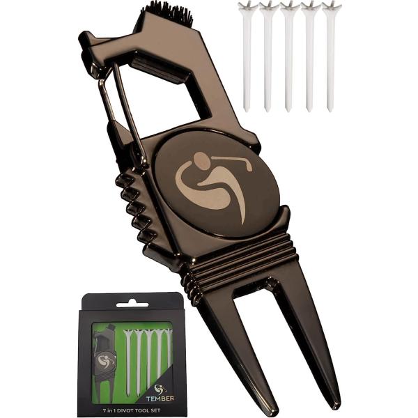 商品名Golf Divot Repair Tool with Golf Ball Marker and Golf Tees 3 1/4 inch - Golf Accessories for Men - Golf Gifts for Men...