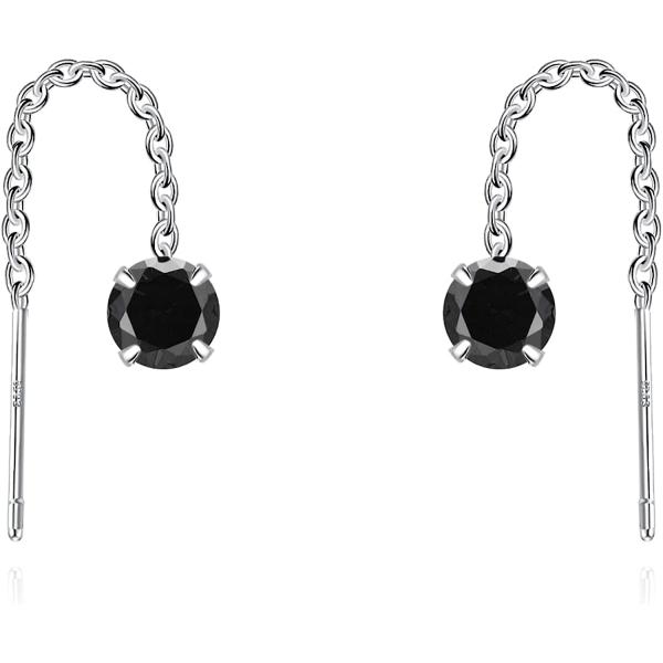 商品名Threader イヤリング 925シルバー キュービックジルコニア ドロップスルー チェーン イヤーライン キュービックジルコニア ダングルイヤリング 女性用, キュービックジルコニア, キュービックジルコニア,Threader E...