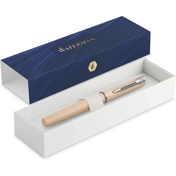 商品名Waterman Allure Premium Metal Fountain Pen - Light Orange Pastel Lacquer - Fine Nib - Blue Ink - Gift Boxedブランド：Water...