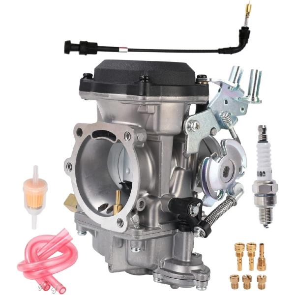 商品名FMTSP 40 mm Carburetor + Choke Cable Replacement for Harley Davidson Big Twin Sportster 883 1200 Electra Glide H-D Dy...
