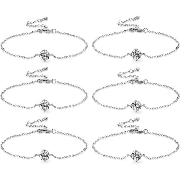 商品名DHQH Bridesmaids Gift Set of 6 or 4 Bridesmaid Bracelet 18K Gold Plated Knot Bracelet I Couldn’t Tie a Knot Without Y...