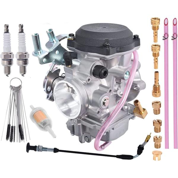 商品名Carburetor &amp; Choke Cable Replacement for Dyna Electra Glide Fatboy Softail Sportster 1200 XLH1200 Sportster 883 X...