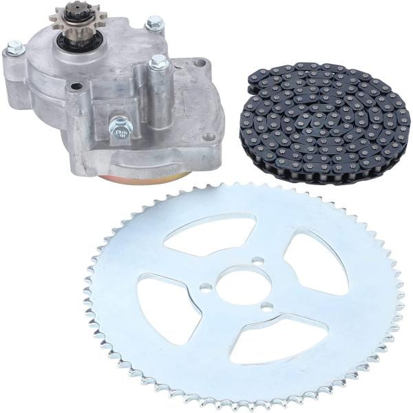 商品名T8F Drive Chain Clutch Drum Gear Box Sprocket Chain Set Motorcycle Chain Pinion Chain Drive Gear for 33cc 43cc 49cc M...