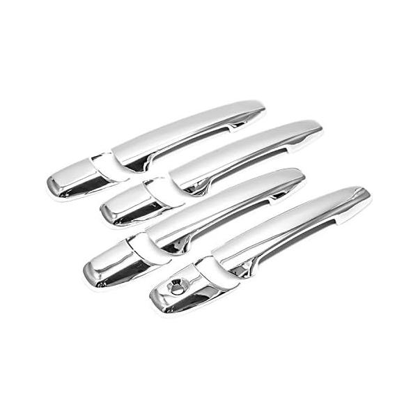 商品名eLoveQ Chrome Overlay Doors Handle Cover Compatible with Ford 2007-2010 Edge; 2006-2012 Fusion; 2005-2014 Mustangブランド...