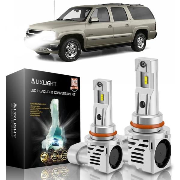 商品名AUXLIGHT 9006 HB4 LED ロービーム ヘッドライト電球 交換用 2000-2004 2005 2006 シボレー シェビー サバーバン/1500/2500 12000ルーメン プラグアンドプレイ変換キット 6000K...