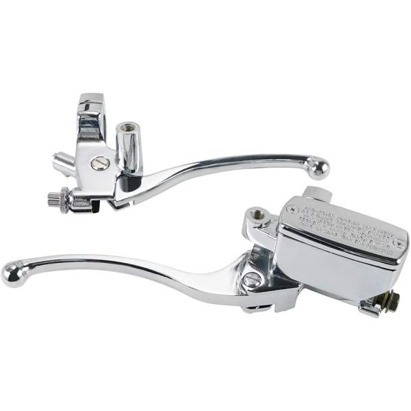 商品名25mm Motorcycle Hydraulic Brake Master Cylinder Clutch Lever Gear Plating Universal for Yamaha 5mm Motorcycle Handleb...