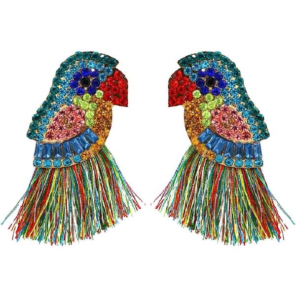 商品名Parrot Earrings for Women, Bird Parrot Tassel Earrings for Girls, Parrot Dangle Earrings Hypoallergenic, Cute Parrot ...