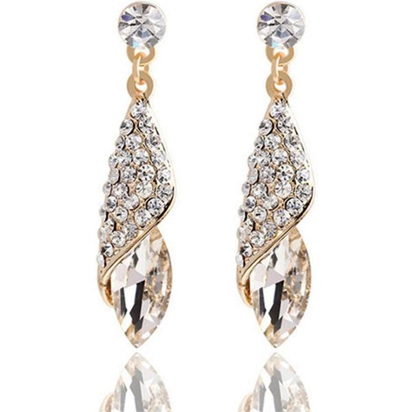 商品名Meoliny Water Droplets Earrings Simulated Diamonds Dangle Earrings Wedding Party Accessories for Women,Whiteブランド：Gene...