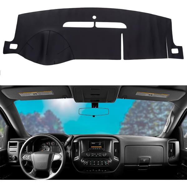 商品名BERKSYDE ダッシュボード ダッシュマット カバー レザー ダッシュボードパッド 07-14 Chevy Tahoe Suburban 1500 2500 GMC Yukon Sierra,07-13 シボレーアバランチ シルバ...