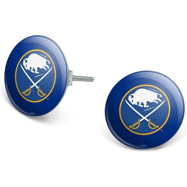 商品名Buffalo Sabres Logo Novelty Silver Plated Stud Earringsブランド：GRAPHICS &amp; MORE商品サイズ：0.4 Inches高さ：1 cm横幅：1 cm奥行：1.3 c...