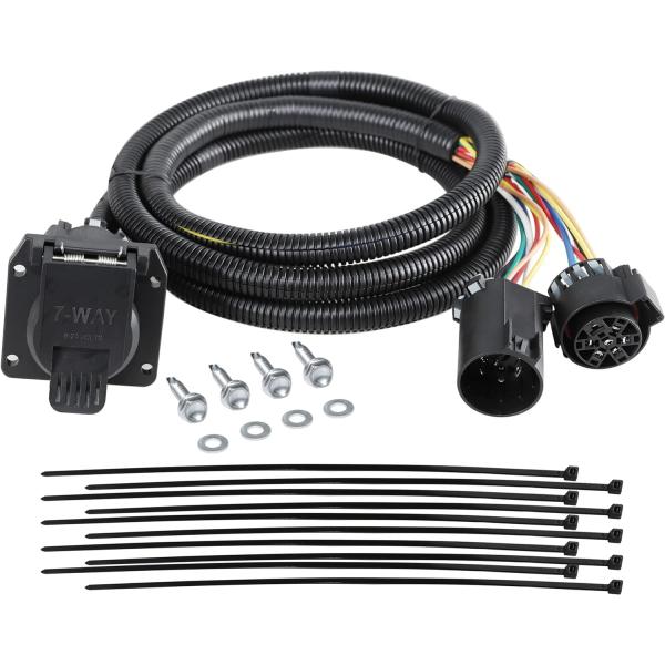 商品名Oyviny 56070 RV 7 Way Trailer Wiring Extension 7.5FT for 5th-Wheel and Gooseneck Trailers, Compatibel with Chevy Silv...
