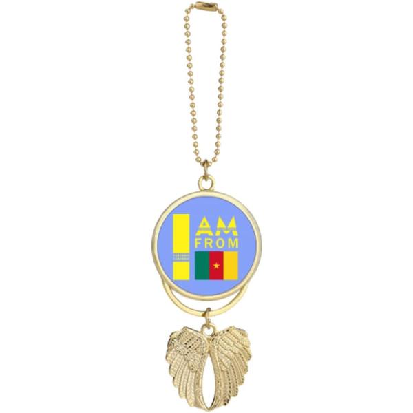 商品名I Am from Cameroon Art Deco Fashion Car Keychain Angel Wing Pendantブランド：DIYlab商品サイズ：Medium商品番号：x13991863b14006475f235...