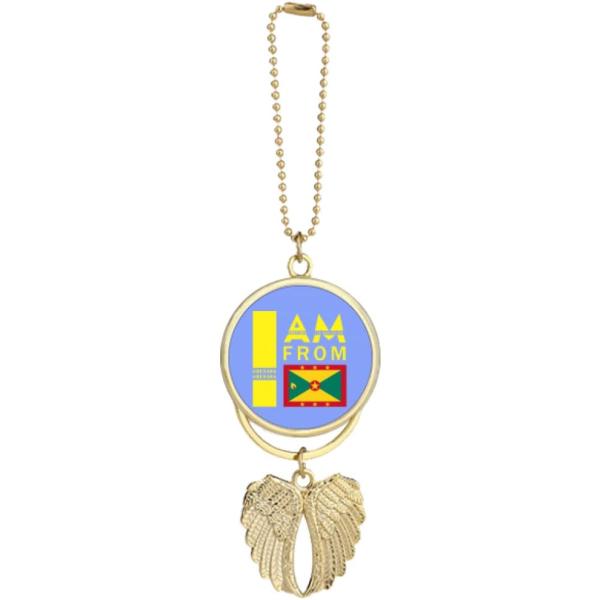 商品名I Am from Grenada Art Deco Fashion Car Keychain Angel Wing Pendantブランド：DIYlab商品サイズ：Medium商品番号：x13991795b14006475f2355...