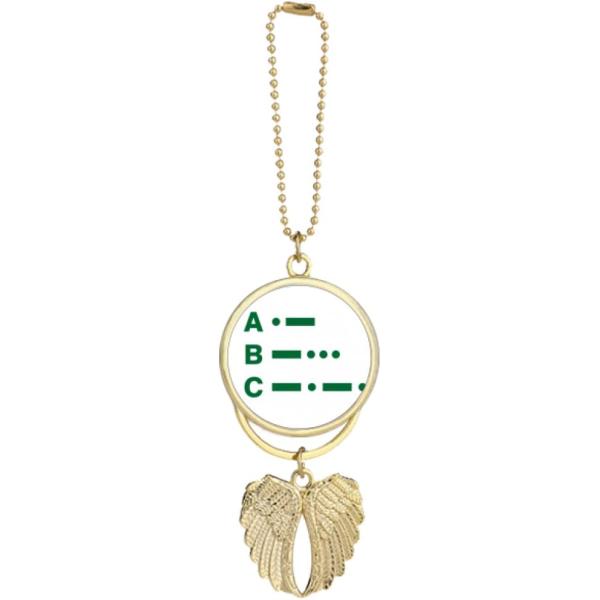 商品名Morse Code One Two Point Line Representation Car Keychain Angel Wing Pendantブランド：DIYlab商品サイズ：Medium商品番号：x13988607b140...