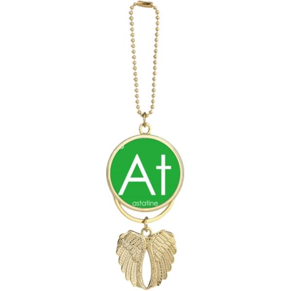 商品名Chestry Elements Period Table Halogens Element Astatine at Car Keychain Angel Wing Pendantブランド：DIYlab商品サイズ：Medium商品番号...