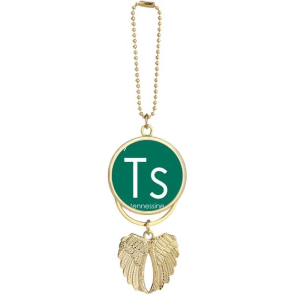 商品名Chestry Elements Period Table Halogens Element Tennessine Ts Car Keychain Angel Wing Pendantブランド：DIYlab商品サイズ：Medium商品...