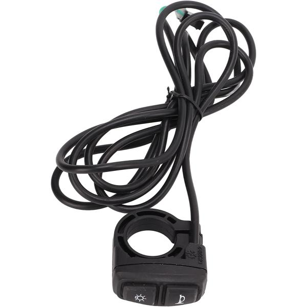商品名Shanrya Handlebar Headlight Horn Control Button, Easy Install Motorcycle Headlight Horn Switch 2 in 1 Nylon for Elect...