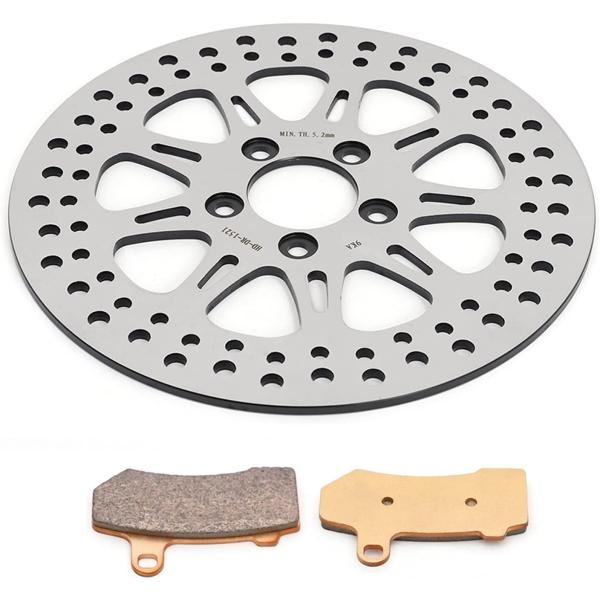 商品名(タラゾン) TARAZON 11.8インチ リアブレーキディスクローターパッド ハーレーウルトラクラシックエレクトラグライド 2008-2020 / ストリートグライド 2008-2009 / FLTRX ロードグライド 2015-...