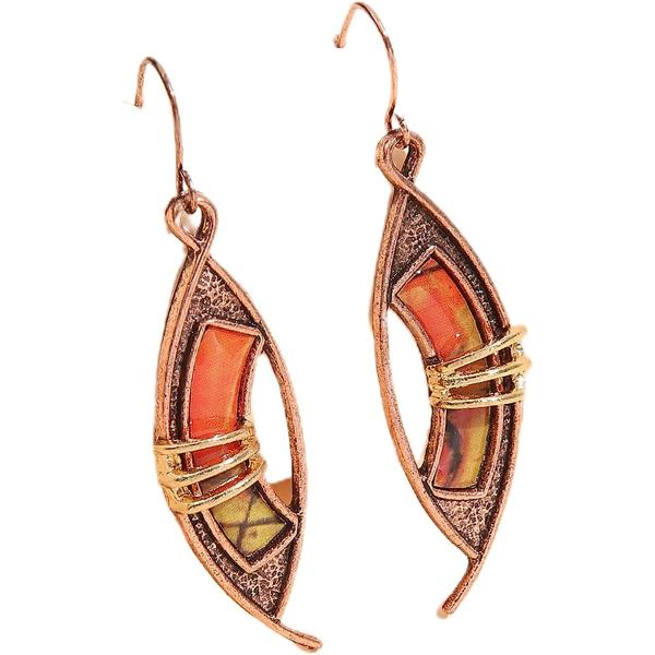 商品名Earrings,Drop Dangle Earrings,Ear Drops,Stud,Ear Hook Tassel Earrings,Jewelry Gift for Women Girls,1 Pair Orange Ston...