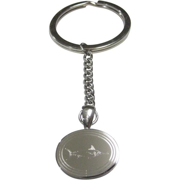 商品名Silver Toned Oval Etched Marlin Sailfish Pendant Keychainブランド：Kiola Designs商品サイズ：One Size商品番号：素材：Metal