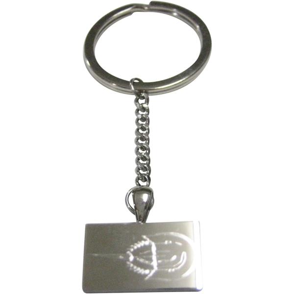 商品名Silver Toned Rectangular Etched Horseshoe Crab Pendant Keychainブランド：Kiola Designs商品サイズ：One Size商品番号：素材：Metal